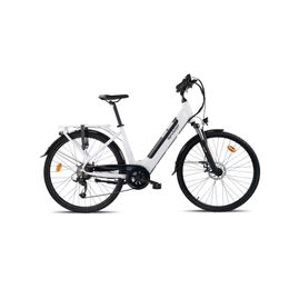 Sharp ED05EW - City e-Bike f&uuml;r Damen - 28 Zoll Tiefeinsteiger (250W, 7-Gang Shimano, 80km Reichweite,
