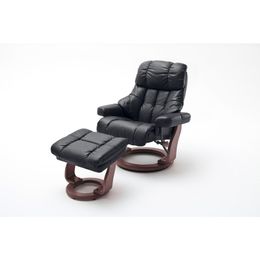 iNNoSeat by MCA + CALGARY XXL Relaxer 180 mit Hocker - versch. Ausf&uuml;hrungen - schwarz walnuss