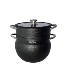 3 tlg Kuskus Topf 8L Dampfgarer COUSCOUS &Oslash;24cm Dampfkocher Gem&uuml;se