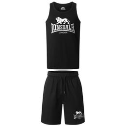 Lonsdale Herren Singlet & Shorts Set normale Passform POLMOOD