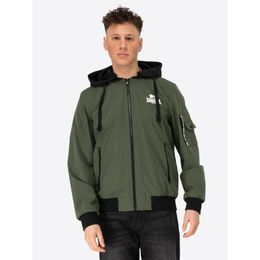 Lonsdale Herren Jacke mit Kapuze schmale Passform SHALFORD
