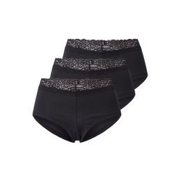 ABOUT YOU Pantie '3 pack Leila Slip' Damen Gr&ouml;&szlig;e M schwarz