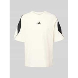 adidas Sportswear T-Shirt mit Logo und Rundhalsausschnitt
