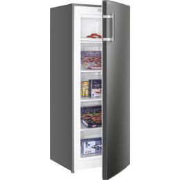 Hanseatic Gefrierschrank, Energieeffizienz: D (A-G), silber (edelstahl optik), B:54,4cm H:142,6cm T:57,1cm, Gefrierschränke, QuickFreeze
