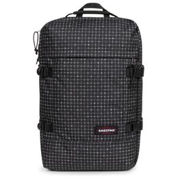 Freizeitrucksack Eastpak "TRAVELPACK", Kinder, Gr. B/H/T: 33cm x 51cm x 20cm, schwarz (refleks space schwarz), Textil, Rucksäcke, Unisex, Tragetasche und Rucksack 2 in 1