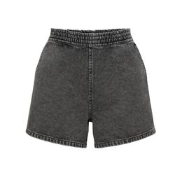 Shorts NORR "NORR shorts Caddie", Damen, Gr. 42, grau, Obermaterial: 100% Baumwolle, Hosen