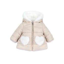 Chicco Outdoorjacke M&auml;dchen Gr&ouml;&szlig;e 62 beige / wei&szlig;