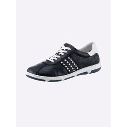 Sneaker Rieker, Damen, Gr. 37, blau (dunkelblau), Lederimitat, Schuhe Sneaker