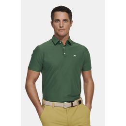 T-Shirt MEYER "Tiger", Herren, Gr. M, grün, 90% Polyamid;10% Elasthan, unifarben, regular fit, V-Ausschnitt, gerader Abschluss, Shirts, aus nachhaltiger Herstellung, aus der Golf Serie