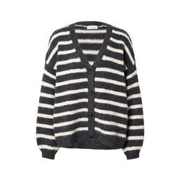 Verstique Strickjacke Damen Gr&ouml;&szlig;e XXL anthrazit / wei&szlig;