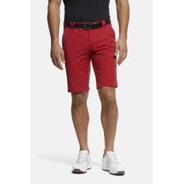 Chinos MEYER "ST. ANDREWS", Herren, Gr. 32, Normalgrößen, rot, 88% Polyamid, 12% Elasthan, unifarben, figurumspielend knielang, Hosen, mit Französische Seitentaschen, aus der Golf Serie