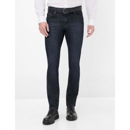 5-Pocket-Jeans Brax "Style CHUCK", Herren, Gr. 34, L&auml;nge 38, blau (dunkelblau), Denim/Jeans, 90% Baumwolle, 6% Elastomultiester, 4% Elasthan, Jeans 5-Pocket-Jeans