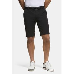 Chinos MEYER "ST. ANDREWS", Herren, Gr. 42, Normalgrößen, schwarz, 88% Polyamid;12% Elasthan, unifarben, figurumspielend knielang, Hosen, mit Französische Seitentaschen, aus der Golf Serie
