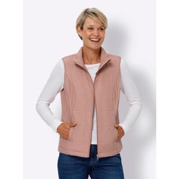 Steppweste Classic Basics, Damen, Gr. 48, rot (rosenholz), 100% Polyester, Futter und Wattierung:100% Polyester, unifarben, Westen Steppweste