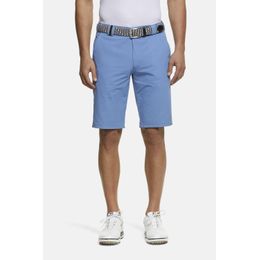 Chinos MEYER "ST. ANDREWS", Herren, Gr. 34, Normalgrößen, blau (hellblau), 88% Polyamid;12% Elasthan, unifarben, figurumspielend knielang, Hosen, mit Französische Seitentaschen, aus der Golf Serie