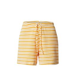 Topshop Shorts Damen Gr&ouml;&szlig;e 32/34 orange / wei&szlig;