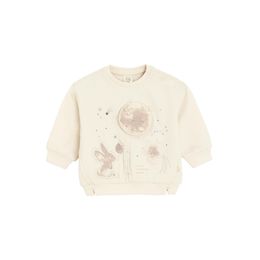 Cool Club Sweatshirt M&auml;dchen Gr&ouml;&szlig;e 86 hellbeige / blau / brokat / goldgelb
