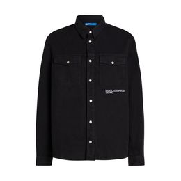 KARL LAGERFELD JEANS Button Up Shirt male size XL Black / White