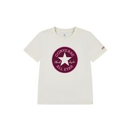 Converse T-Shirt 'DISSECTED' M&auml;dchen Gr&ouml;&szlig;e 134/140 hellgrau / hellpink / bordeaux / wei&szlig;