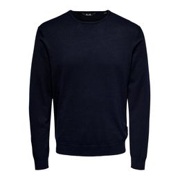 Only & Sons ONLY & SONS Pullover "Wyler" in Dunkelblau - 43% | Gr&ouml;&szlig;e S | Herren-plussize