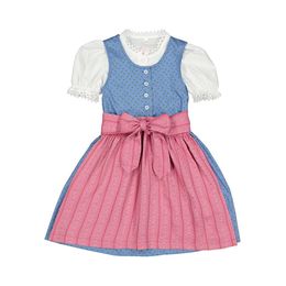 Turi Landhaus Dirndl in Hellblau/ Pink - 61% | Größe 122 | Kindertrachtenmode