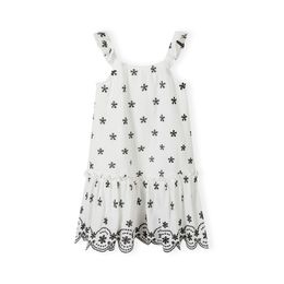 MINOTI Dress girl size 122/128 Black / White