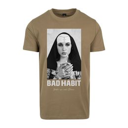 Mister Tee Shirt 'Bad Habit Tee' Herren Gr&ouml;&szlig;e XXL oliv / mischfarben