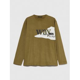 Sisley Longsleeve in Khaki - 60% | Gr&ouml;&szlig;e 122 | Kinder-longsleeves