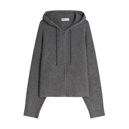 Bershka Strickjacke Damen Gr&ouml;&szlig;e L grau