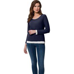 Heine Longsleeve in Dunkelblau - 53% | Gr&ouml;&szlig;e 44 | Damen-tops