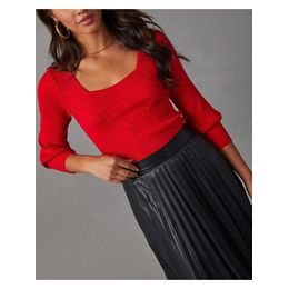 Milan Kiss Pullover in Rot - 68% | Gr&ouml;&szlig;e M | Damen-pullover-cardigans
