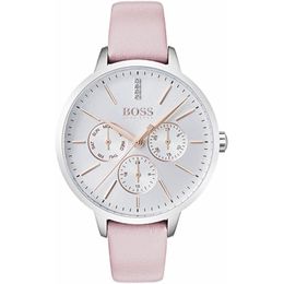 BOSS Multifunktionsuhr Damen Gr&ouml;&szlig;e One Size rosa / silber