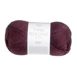 Tynn Peer Gynt von Sandnes Garn, Burgunder, aus Wolle