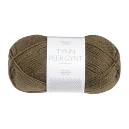 Tynn Peer Gynt von Sandnes Garn, Dunkle Olive, aus Wolle