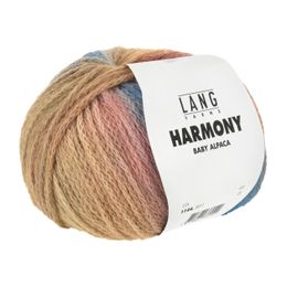 Harmony von Lang Yarns, Braun/Olive/Lila/Rosa, aus Alpaka