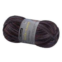 Sockenwolle Gute-Laune-Socke 4-fach von BellaLana , Gemischt Braun, aus Schurwolle