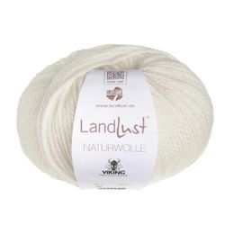 Landlust Naturwolle von Lana Grossa, Wollwei&szlig;, aus Schurwolle
