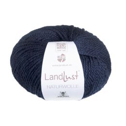 Landlust Naturwolle von Lana Grossa, Schwarzblau, aus Schurwolle