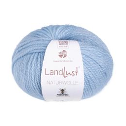 Landlust Naturwolle von Lana Grossa, Hellblau, aus Schurwolle