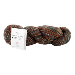 Cotton-Merino Paradiso von Katia, Rostrot/Braun/Gr&uuml;n, aus Baumwolle