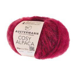Cosy Alpaca von Austermann , Rubin, aus Alpaka