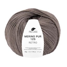 Merino Pur 125 Retro von Pro Lana, Holz meliert, aus Schurwolle