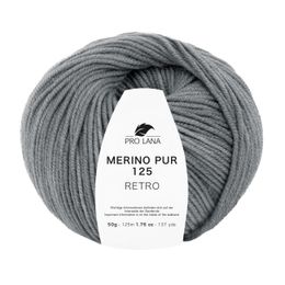 Merino Pur 125 Retro von Pro Lana, Hellgrau meliert, aus Schurwolle