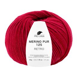 Merino Pur 125 Retro von Pro Lana, Rot meliert, aus Schurwolle