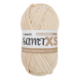 Samt XS von myboshi, Macadamia, aus Polyester