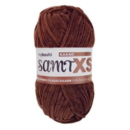Samt XS von myboshi, Kakao, aus Polyester