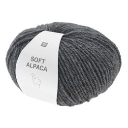 Soft Alpaca von Rico Design, Anthrazit, aus Polyacryl