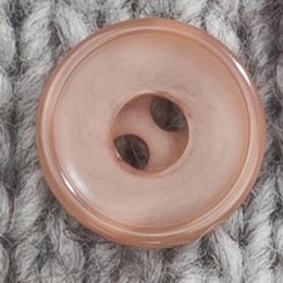 Klassischer Knopf aus Kunststoff, &Oslash; 23 mm, 1 St&uuml;ck, Taupe