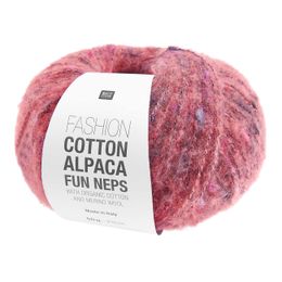 Fashion Cotton Alpaca Fun Neps von Rico Design, Beere, aus Baumwolle