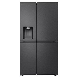 LG SidebySide K&uuml;hlschrank mit Door-in-Door&reg; (D, 628L, 179 cm hoch ) mit Eis, Crushed Ice und Wasserspender, internem Wassertank Metallic Black GSJE81EPBD